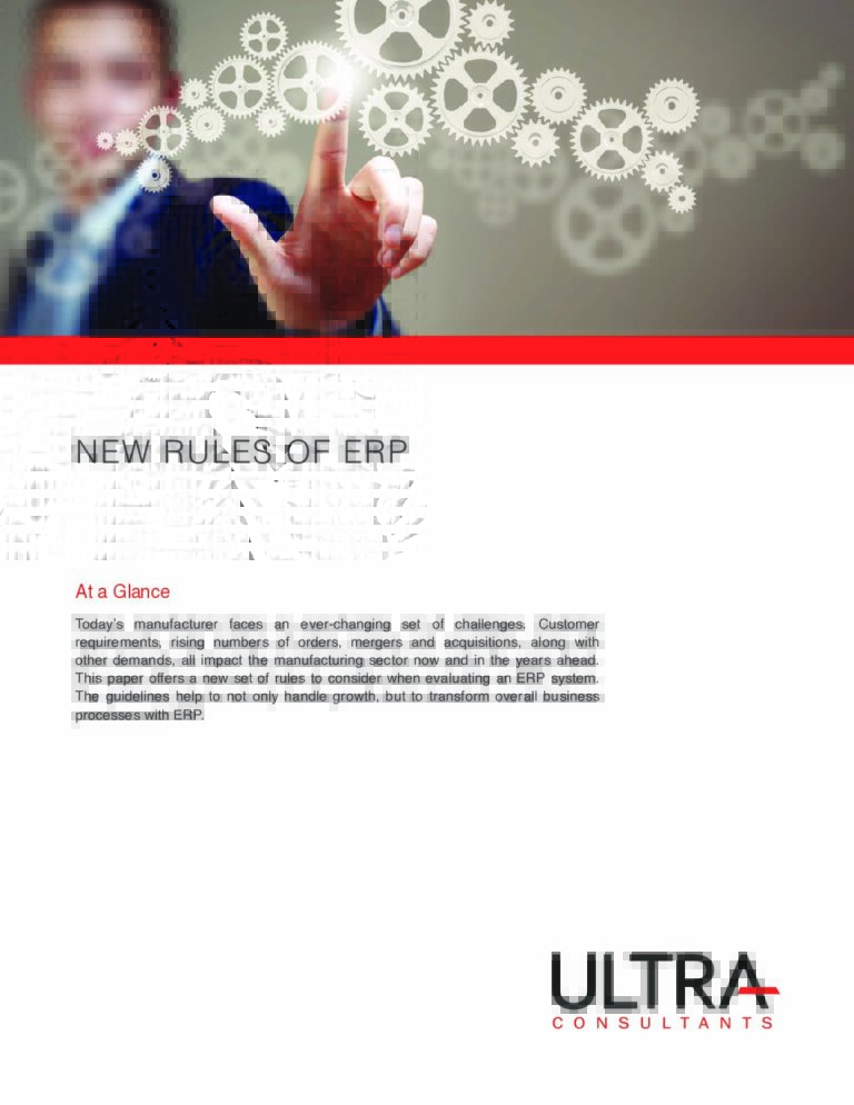 What is ERP? | Ultra Consultants